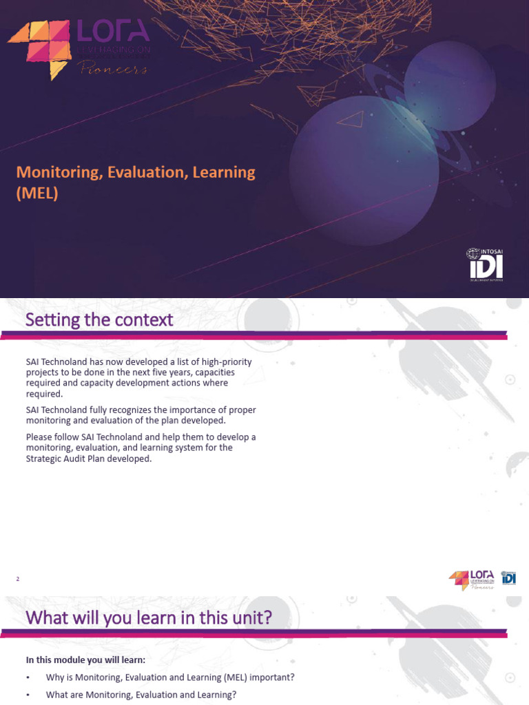 3.7. Monitoring, Evaluation, Learning | PDF | Evaluation | Strategic ...