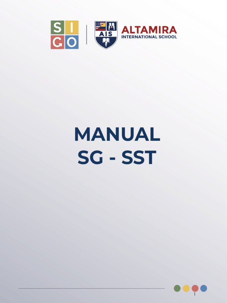 Manual SG SST Modelo | PDF