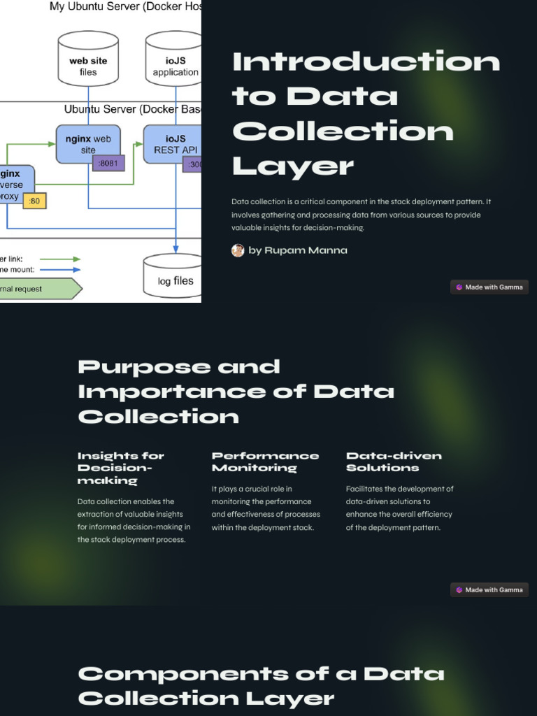 Introduction To Data Collection Layer | PDF | Data | Data Collection