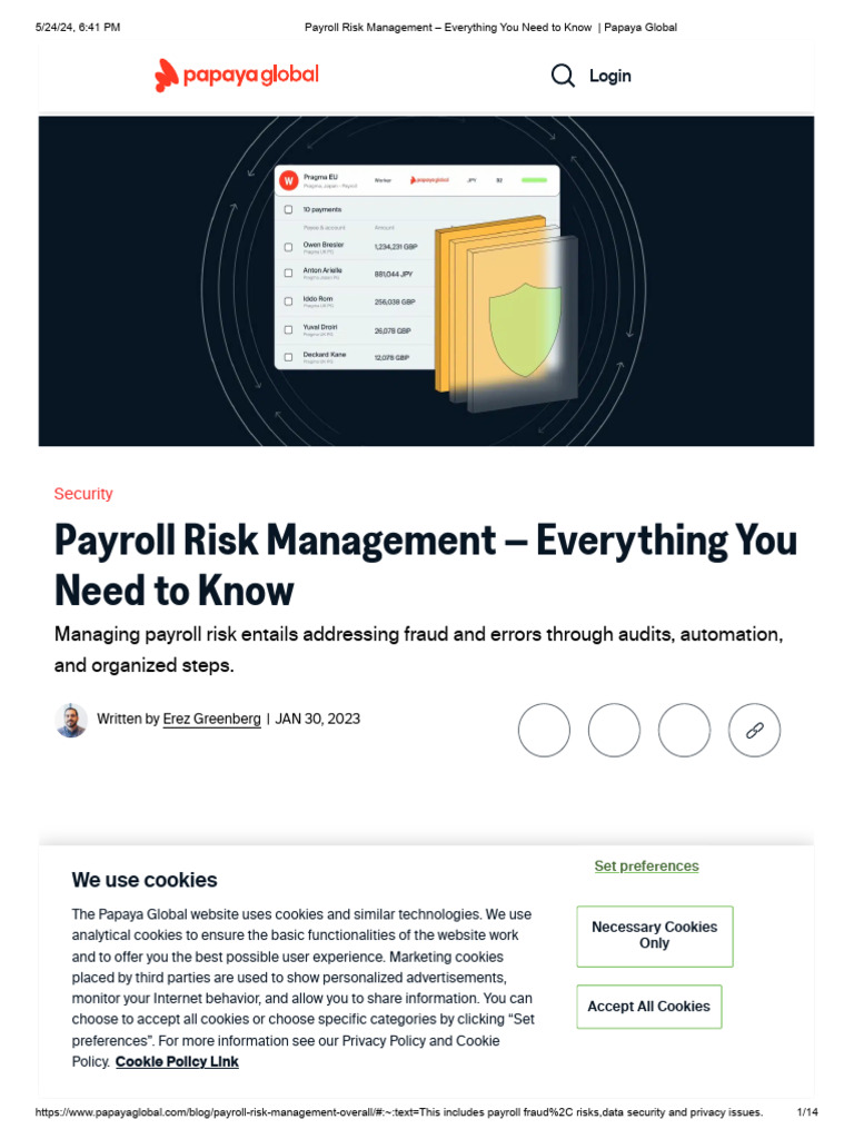 Payroll Risk Management – Everything You Need to Know _ Papaya Global ...