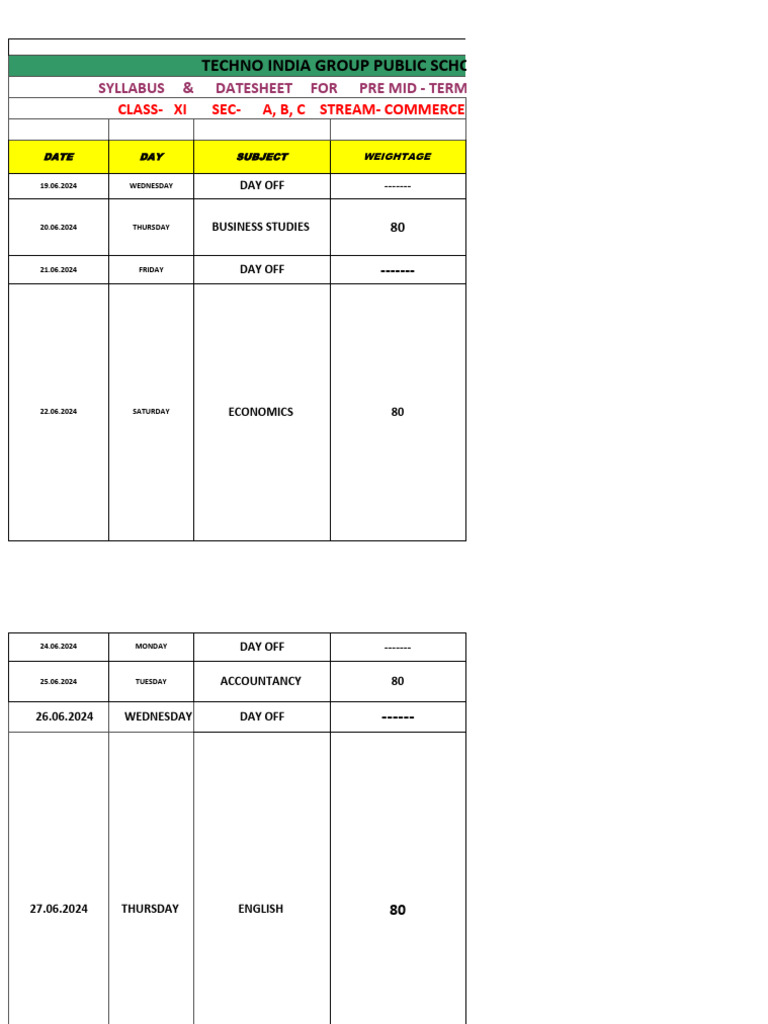 Class XI Commerce PMT Syllabus 24-25 | PDF | Computer Science | Computing