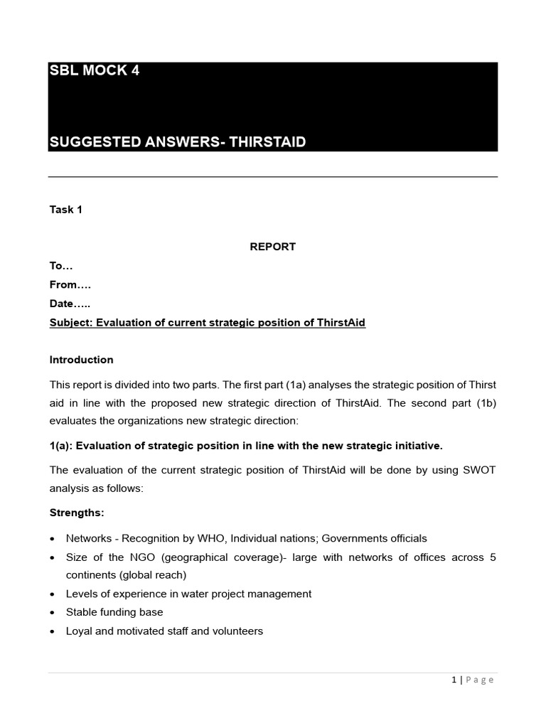 SBL THIRST AID Answers-V2 | PDF | Cloud Computing | Risk