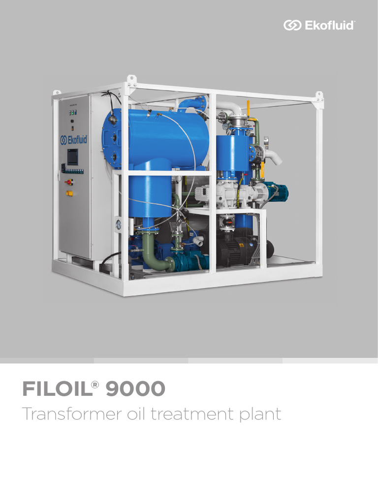 FILOIL 9000 Transformer Oil Treatment | PDF | Pump | Vacuum