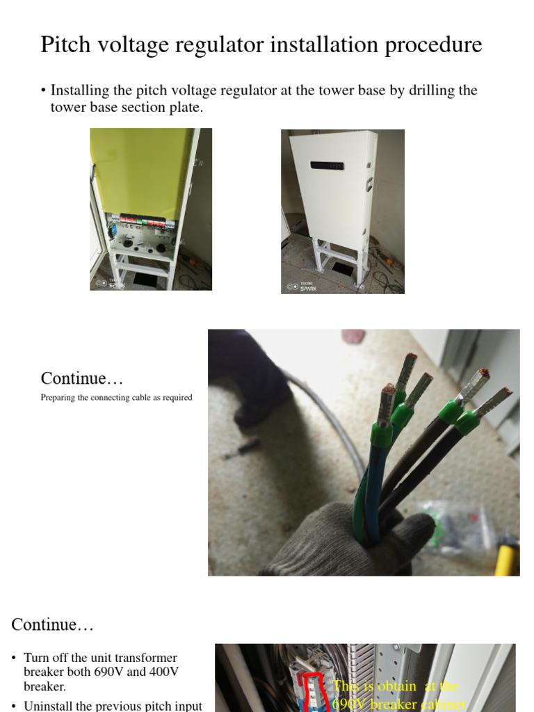 Pitch Voltage Regulator Installation Guide | PDF