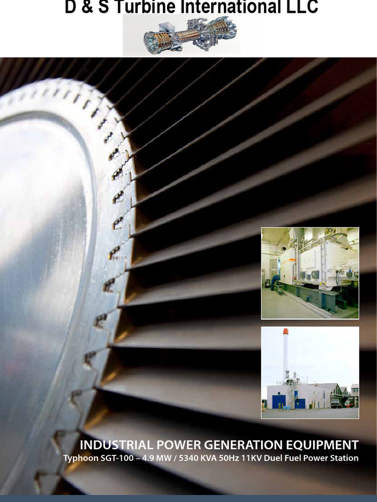 Typhoon SGT-100--4.9MW | Download Free PDF | Valve | Gas Turbine