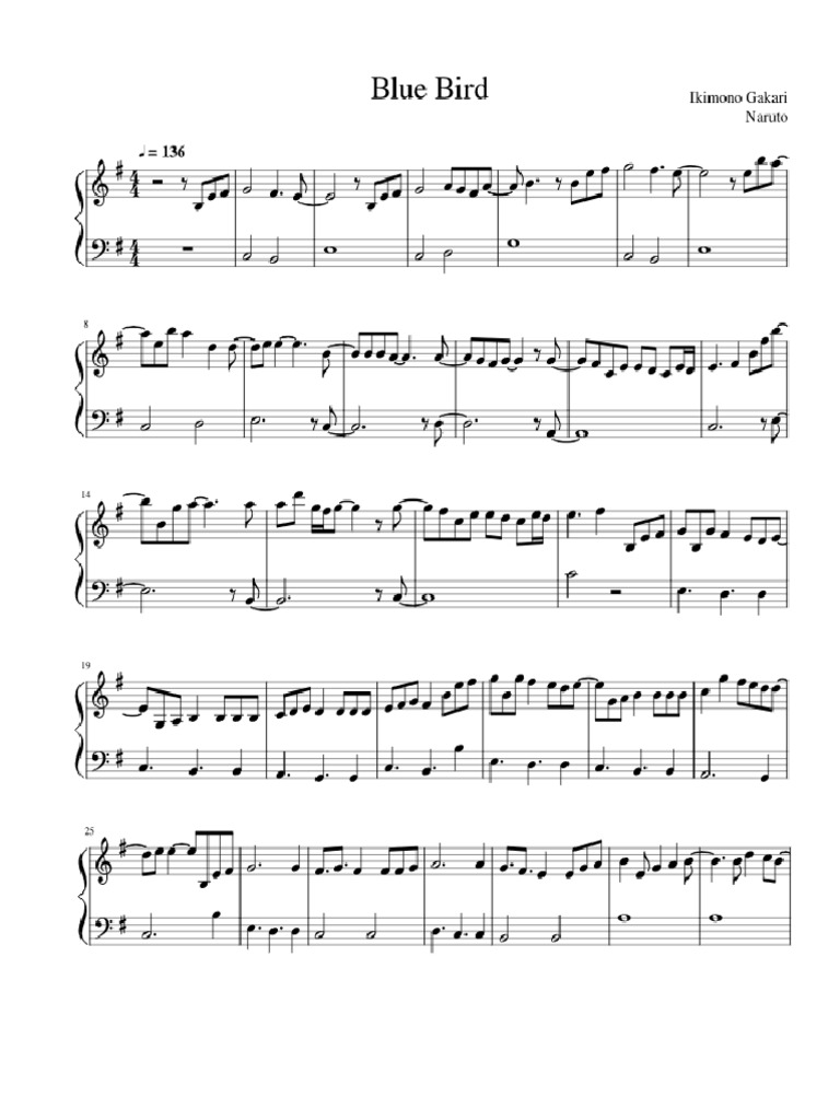 Blue Bird Piano | PDF
