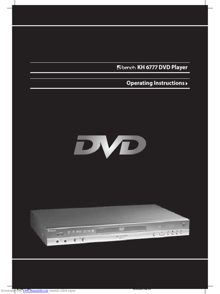 Lecteur DVD KH - 6777 | PDF | Video | Information And Communications Technology