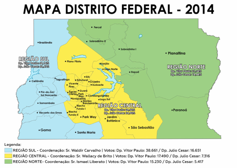 Mapa RAs DF 2014 | PDF