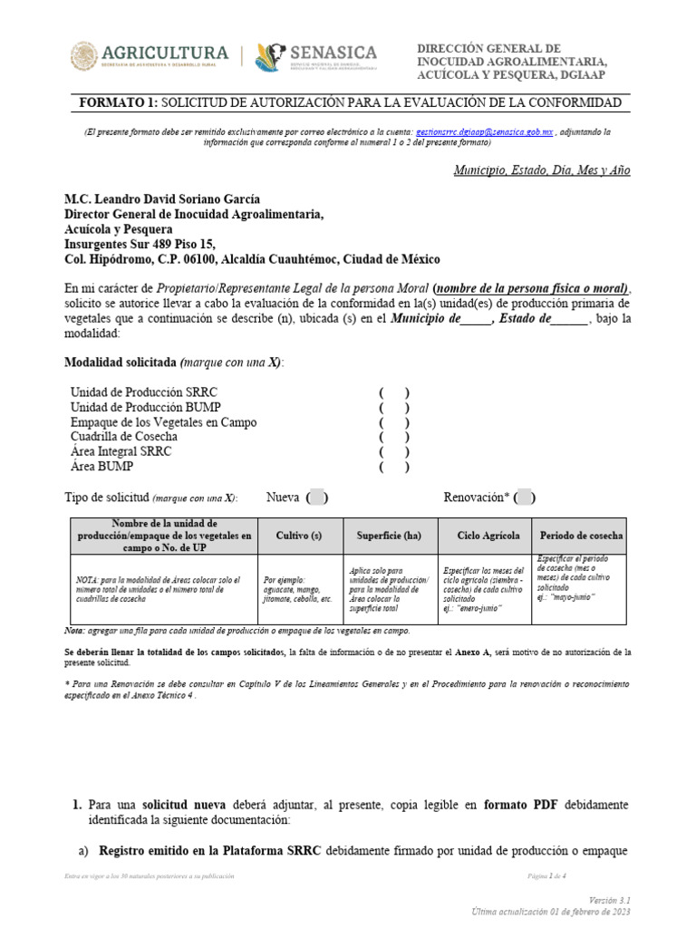 Formato 1. Solic. Autorizacion-01022023 | PDF