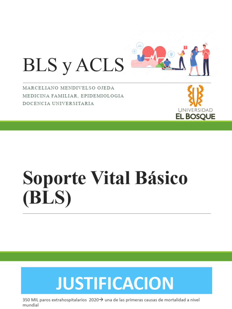Guía de Soporte Vital BLS y ACLS | PDF | Reanimación cardiopulmonar ...
