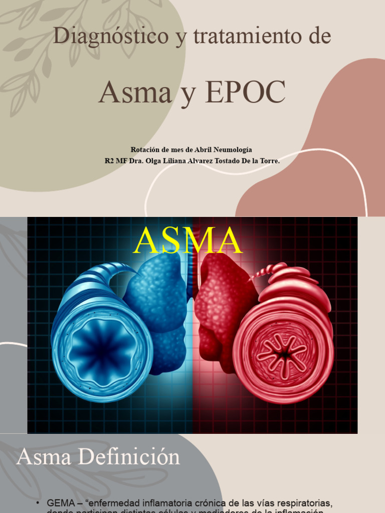 Diagnóstico de Asma y Epoc | PDF | Enfermedad pulmonar obstructiva crónica | Tos