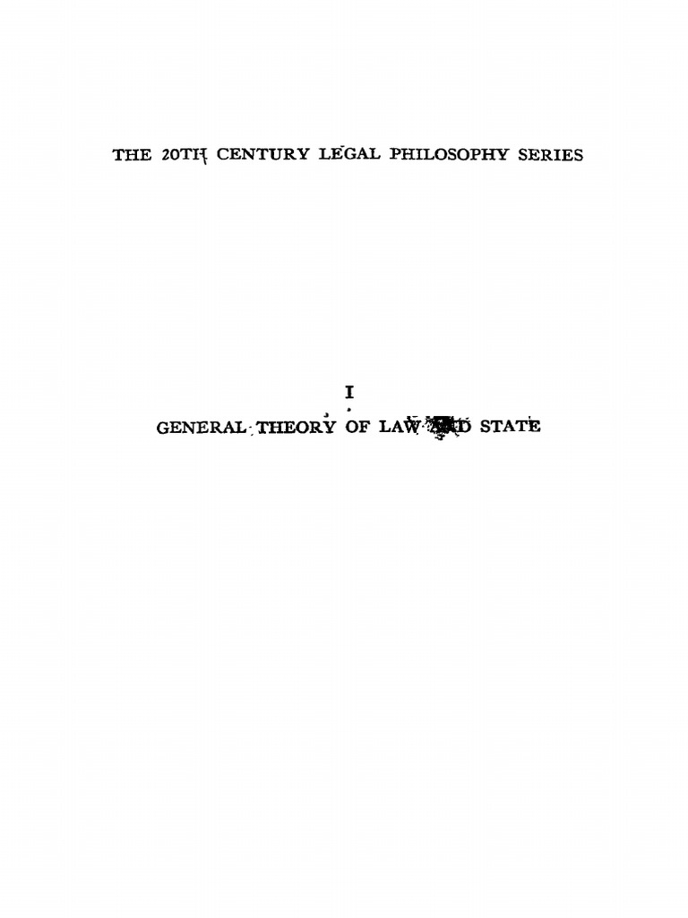 Hans Kelsen - General Theory of Law and State - Harvard University ...