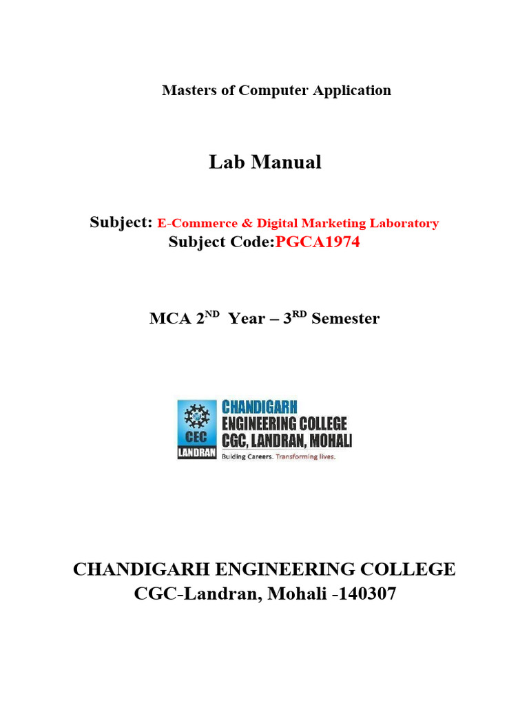 E Commerce And Digital Marketing 1 Pdf Facebook Websites