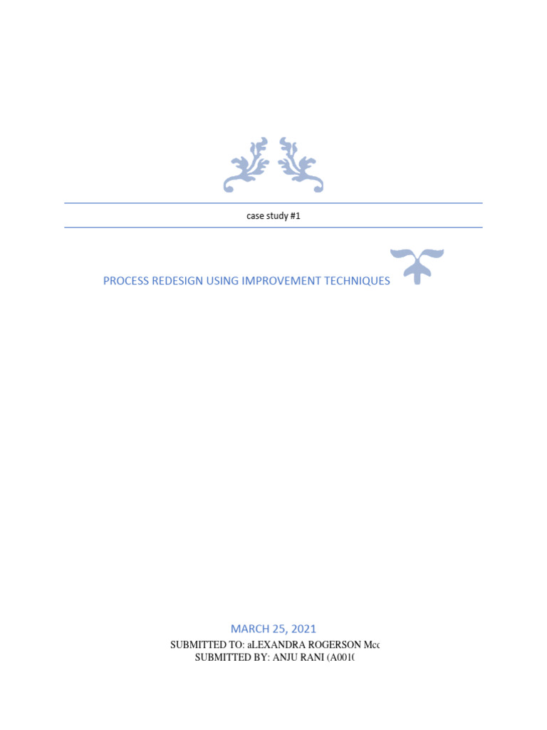 Case Study #1 of Advance Business Process......... 25march | PDF ...