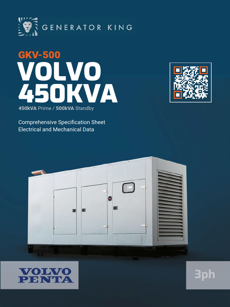 Industrial Generator Spec Sheet | PDF | Electric Generator | Mains Electricity