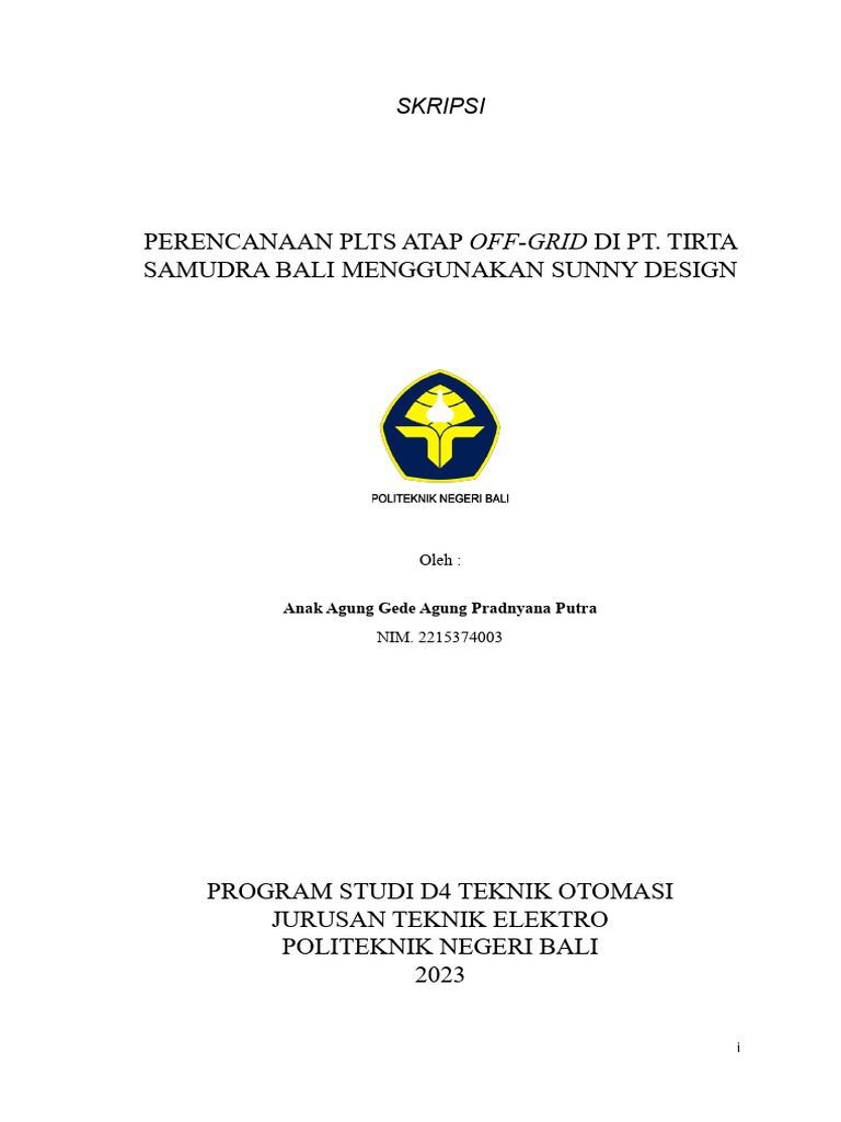 Anak Agung Gede Agung Pradnyana Putra - 36304 - 2215374003 - 0002057006 - 0016166605 - Part | PDF