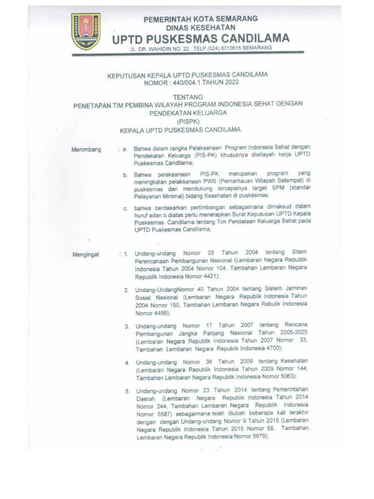 SK Pispk An Tim Bina Keluarga 2022 | PDF