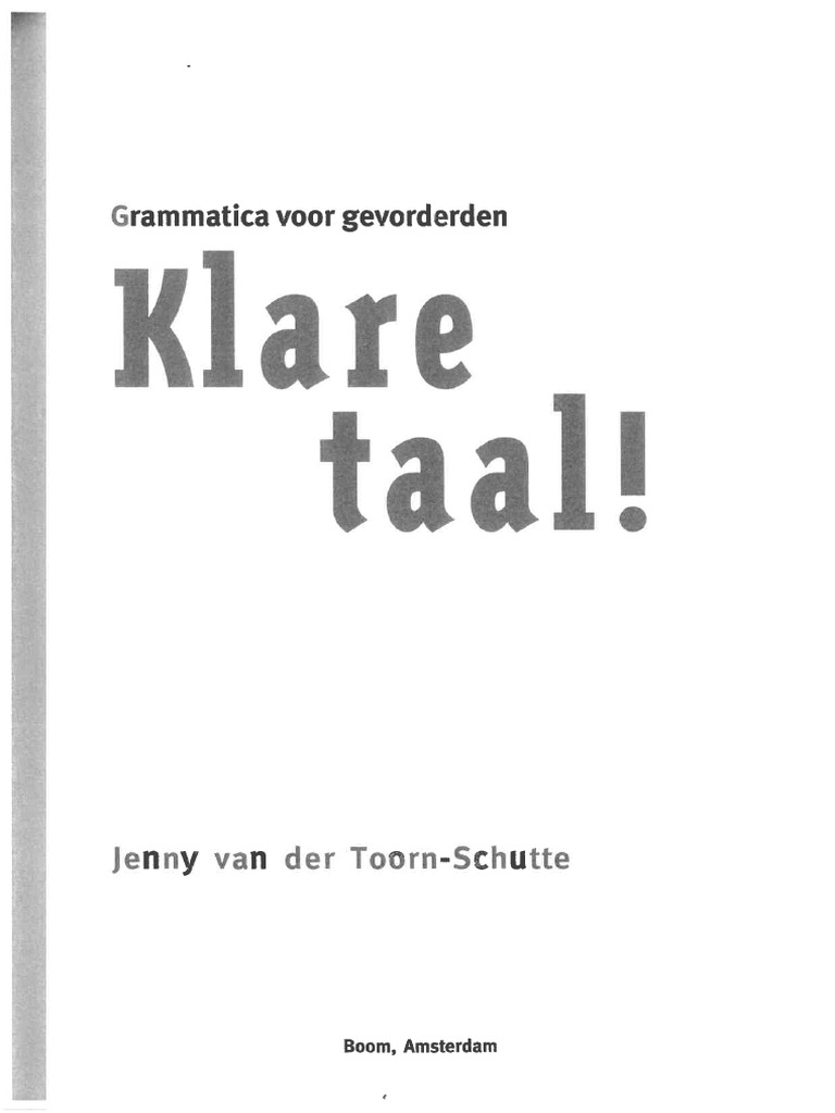0) Inhoud Klare Taal Plus | PDF