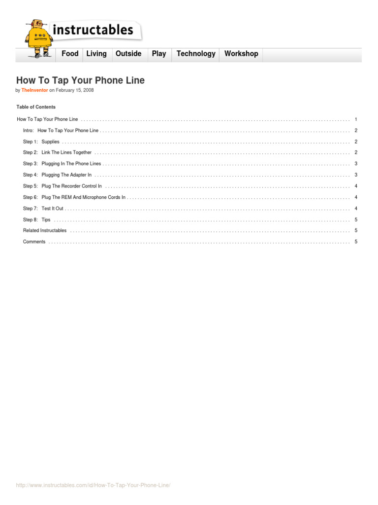 How To Tap Your Phone Line | PDF | Telecommunications | Electronics