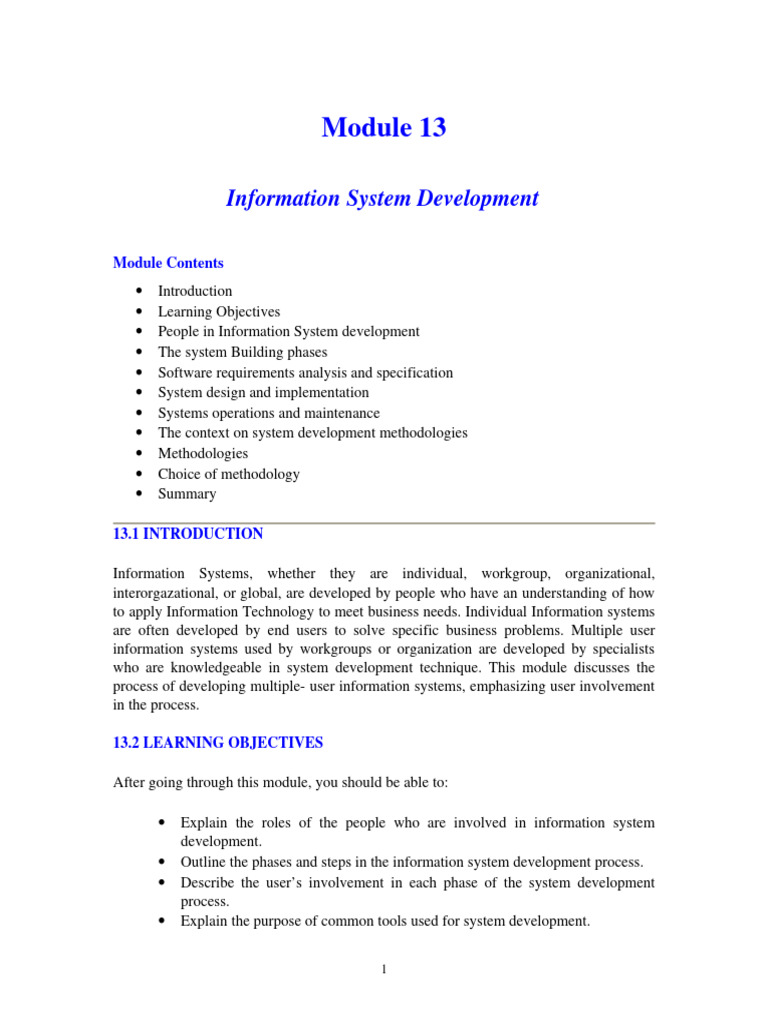 Module - 5 Information Systems Development | PDF | Information System | Usability