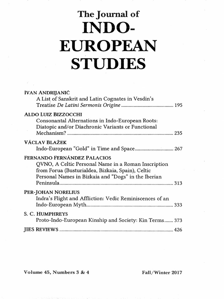 A List of Sanskrit and Latin Cognates in | PDF