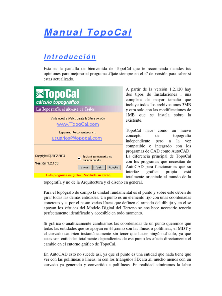 TopoCal: Herramienta CAD para Topografía | PDF | Triángulo | Archivo de ...