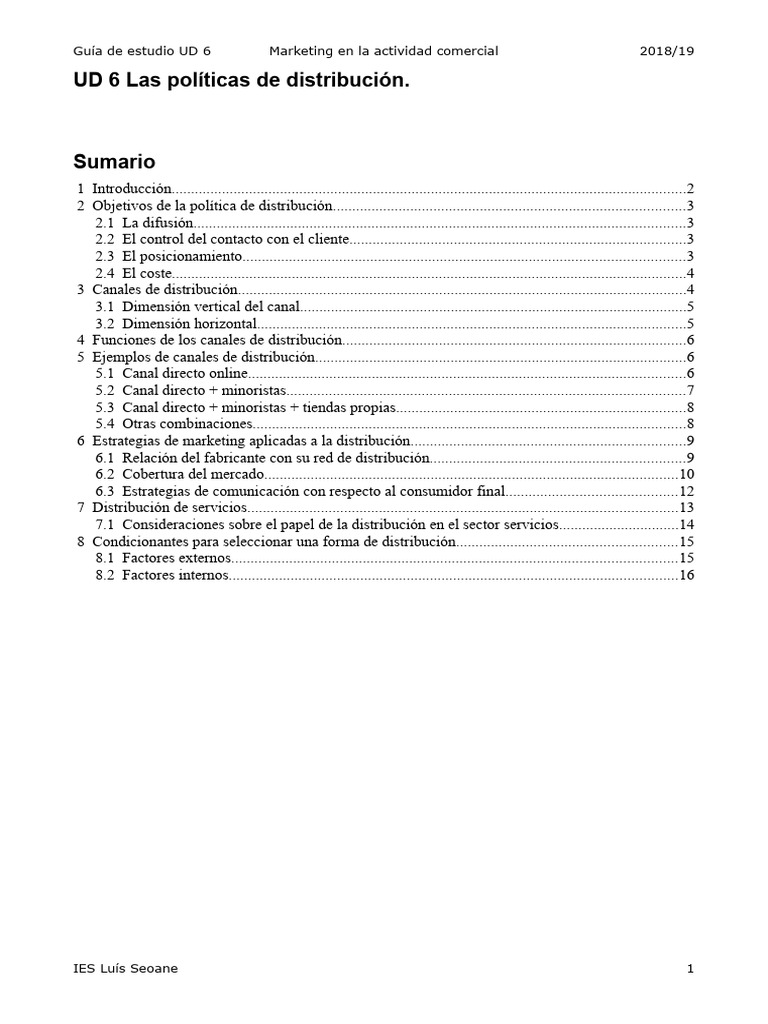 UD6 Guia MK | PDF | Marketing | Supermercado