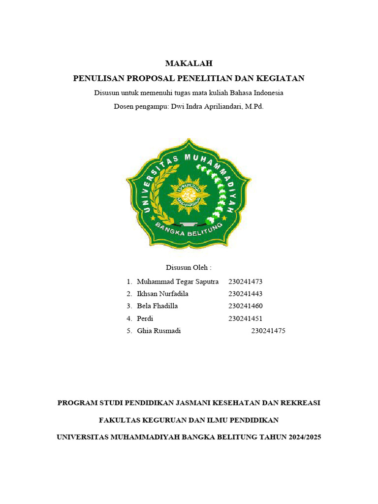 Makalah - Penulisan - Proposal - Penelitian - Dan - Proposal - Kegiatan ...
