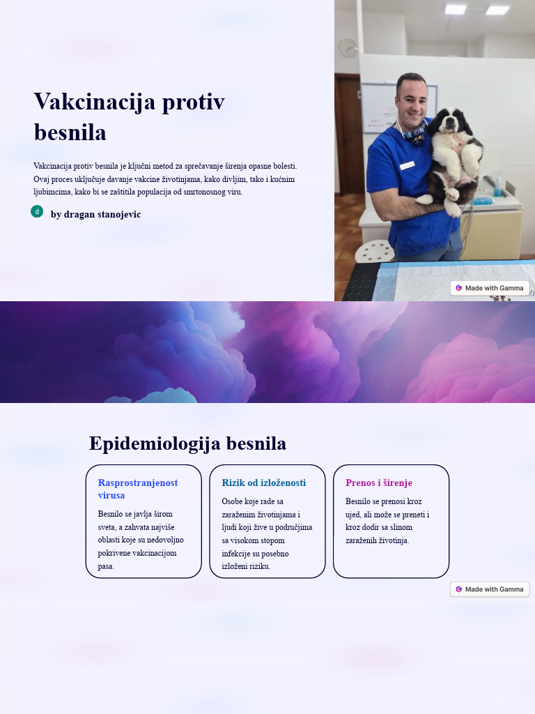 Vakcinacija Protiv Besnila: by Dragan Stanojevic | PDF