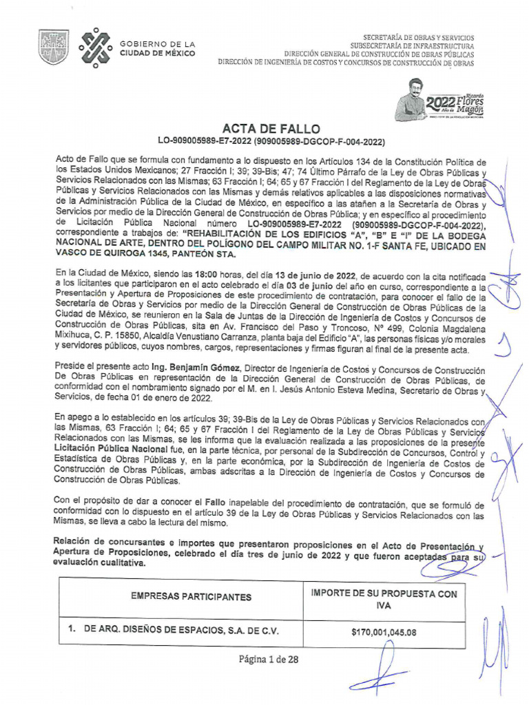 Acta de Fallo LPN-F-004-22 | PDF