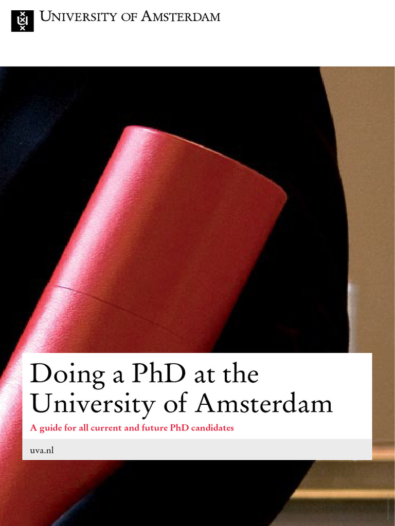Doing A PHD at The Uva | PDF | Doctor Of Philosophy | Doctorate