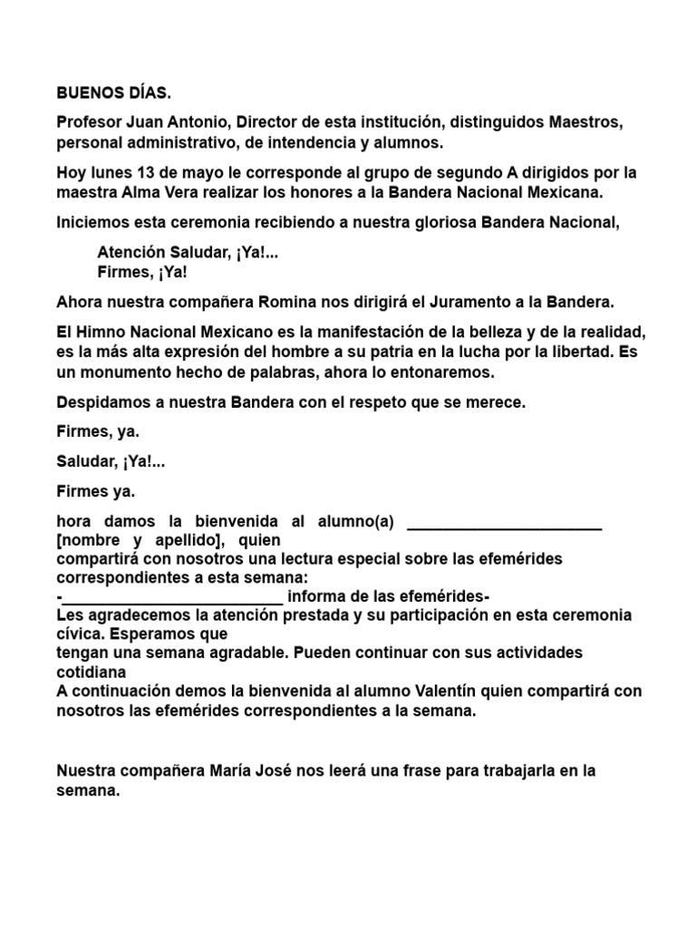 Homenaje Segundo | PDF