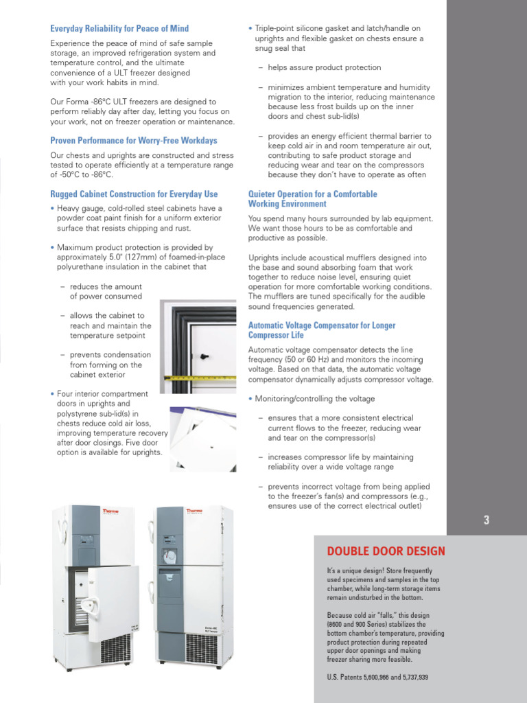 Thermo Scientific Forma - 86°C Freezers Catalog 2007 3 | PDF ...