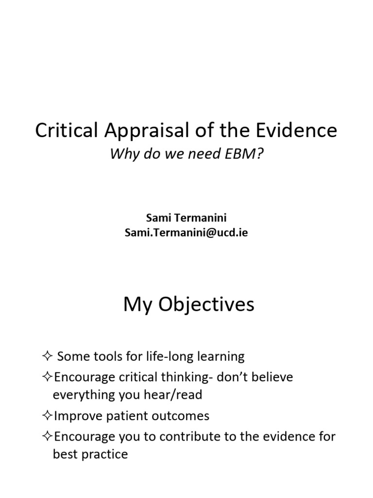 EBM Lecture 1 | PDF | Fat | Saturated Fat