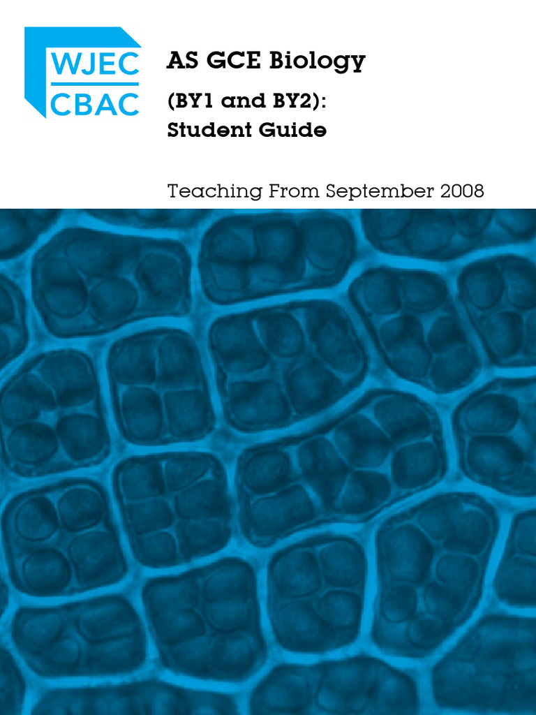 As WJEC Student Book | PDF | Cell Membrane | Endoplasmic Reticulum