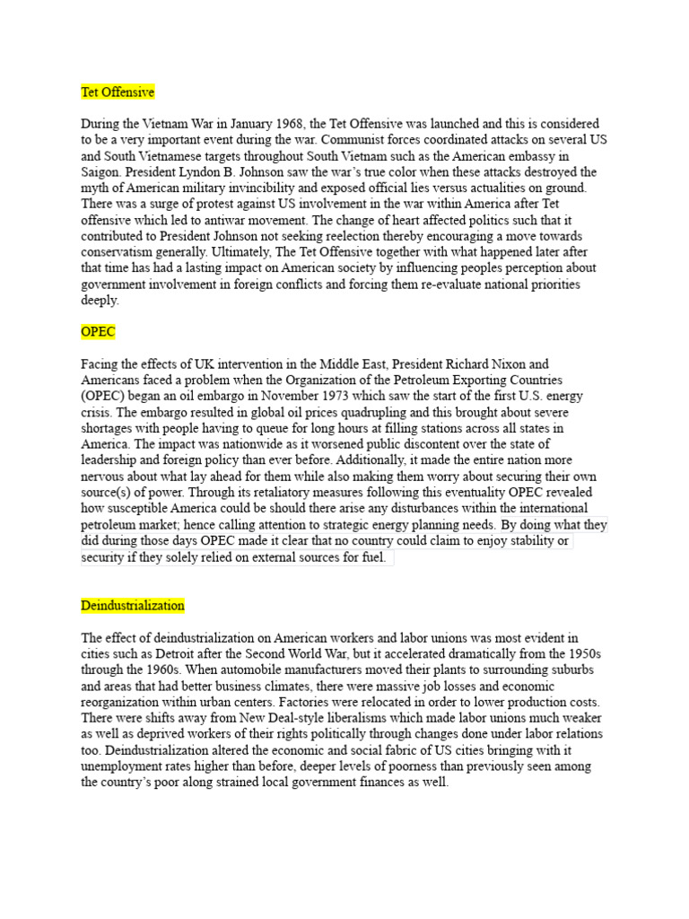 Sa 8 | Download Free PDF | Inflation | Tet Offensive