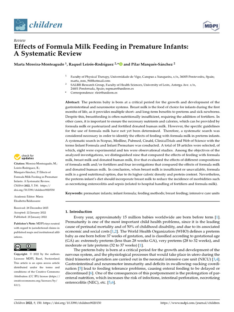 PREMATUROS | PDF | Preterm Birth | Breast Milk