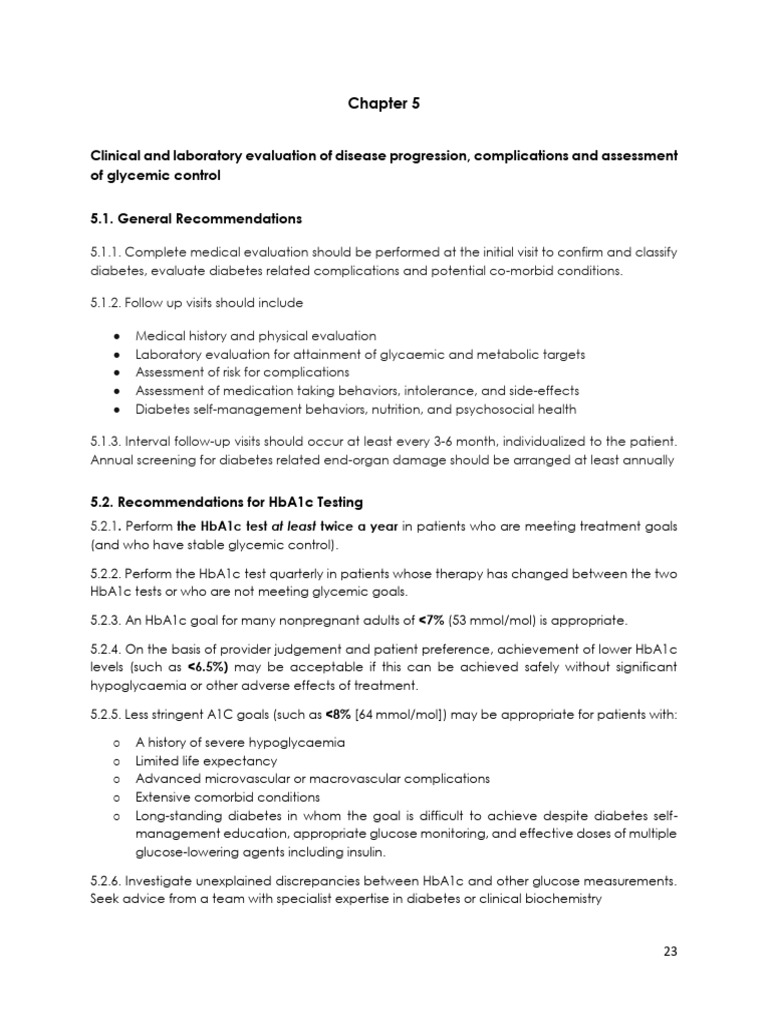 Chapter 5 - Clinical & Lab Evaluation | PDF | Glycated Hemoglobin ...