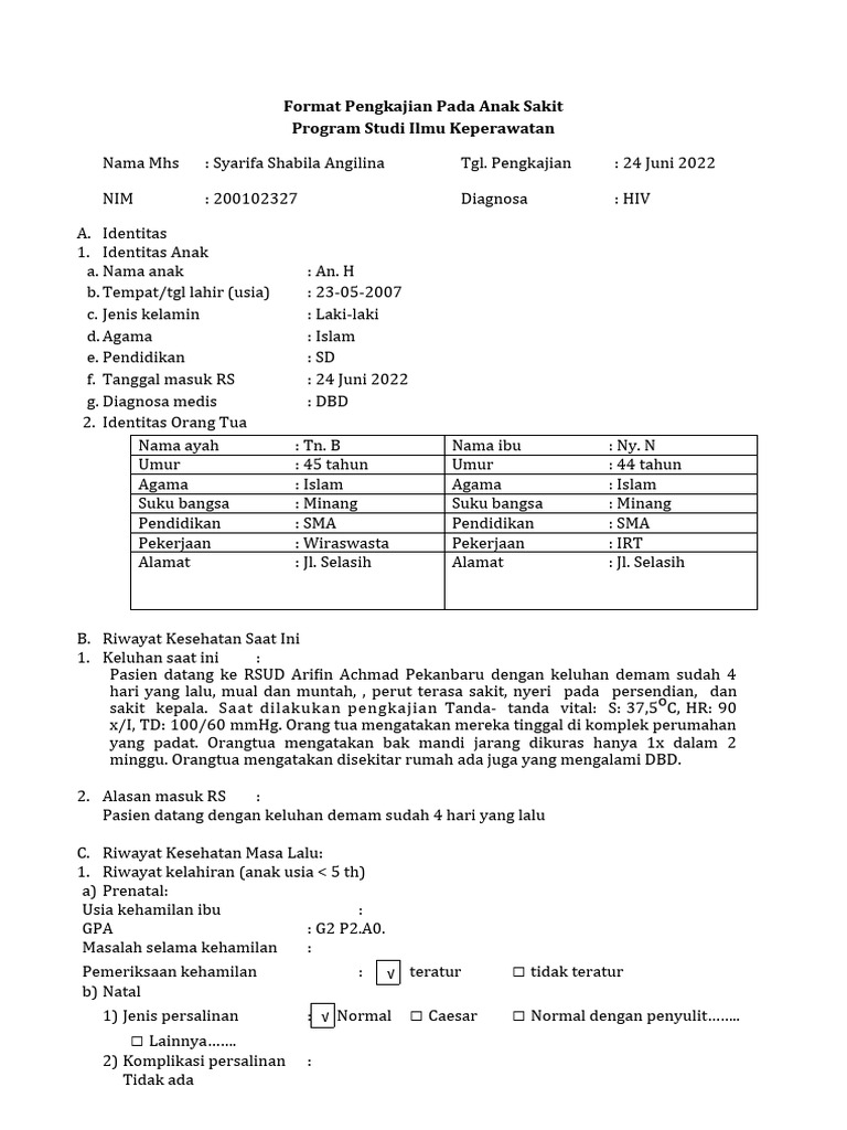 Laporan Kasus DBD | PDF