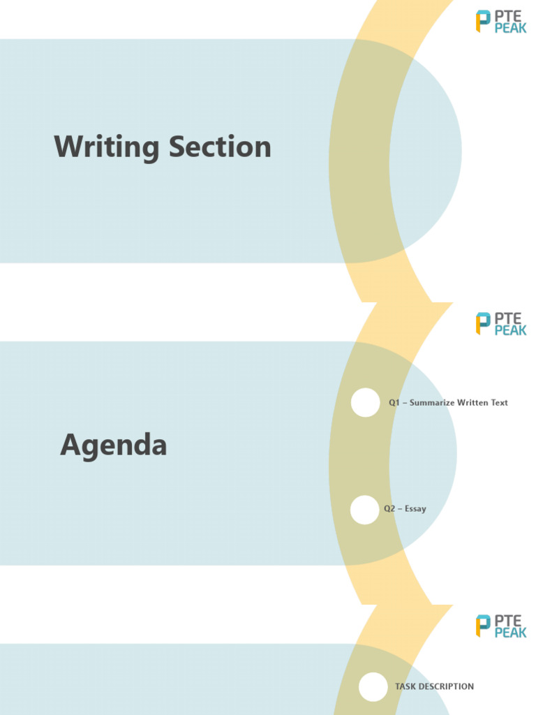 PTE Peak - Writing Section | PDF | Happiness | Reason
