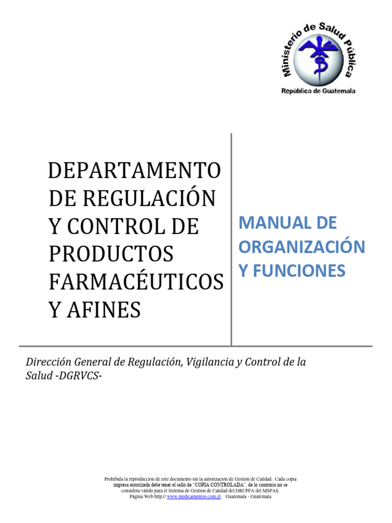 F-GA-m-01 V05-2021 MANUAL DE ORGANIZACION Y FUNCIONES DRCPFA Autorizado | PDF | Sistema de ...