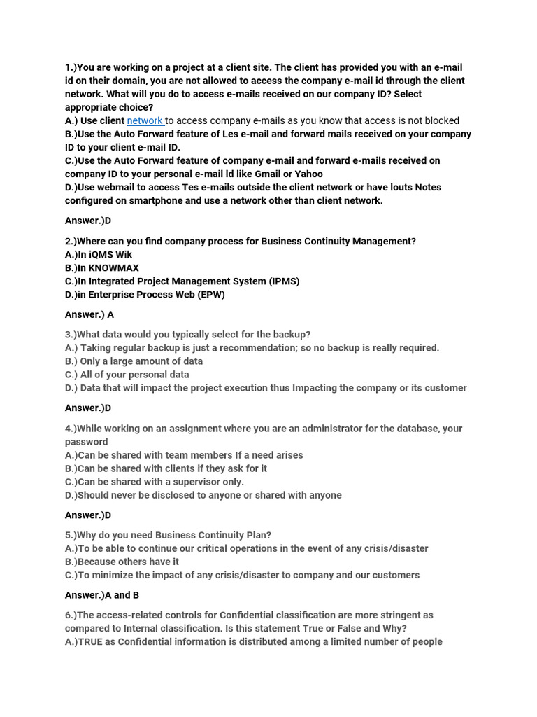 Isecurity Quiz Answers | PDF | Computer File | Baggage