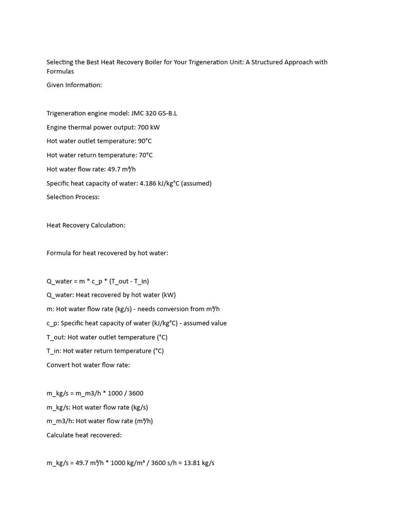 Selecting the Best Heat Recovery Boiler for Your Trigeneration Unit ...