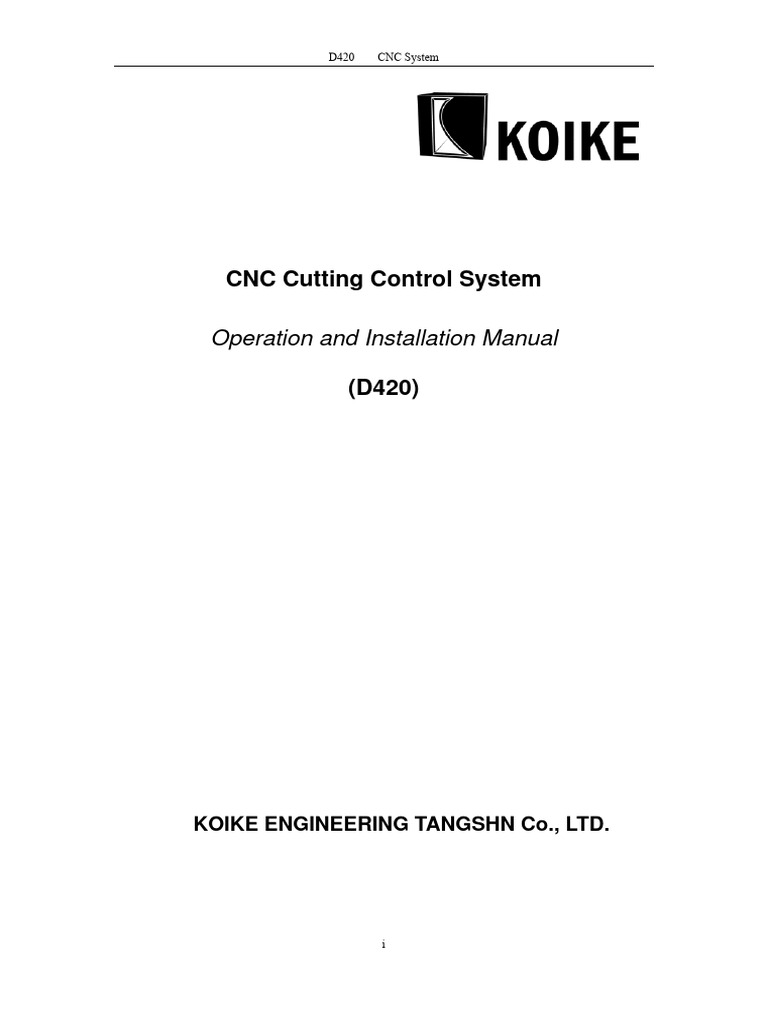 D420 English Bruker | PDF | Numerical Control | Parameter (Computer ...