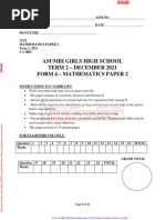 DOK 2025 Maths PP1 Enoch | PDF | Triangle | Angle