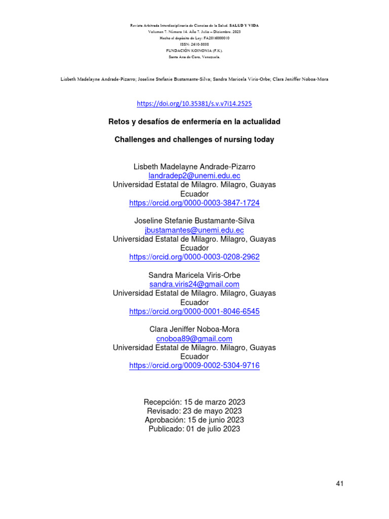 2610 8038 Raics 7 14 41 | PDF | Enfermería