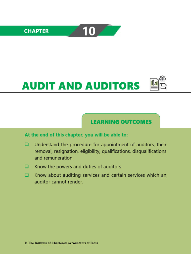 10th Chapter Audit and Auditors | Download Free PDF | Audit | Audit Committee