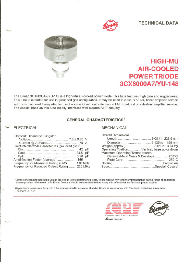 3cx6000a7 Yu148 | PDF