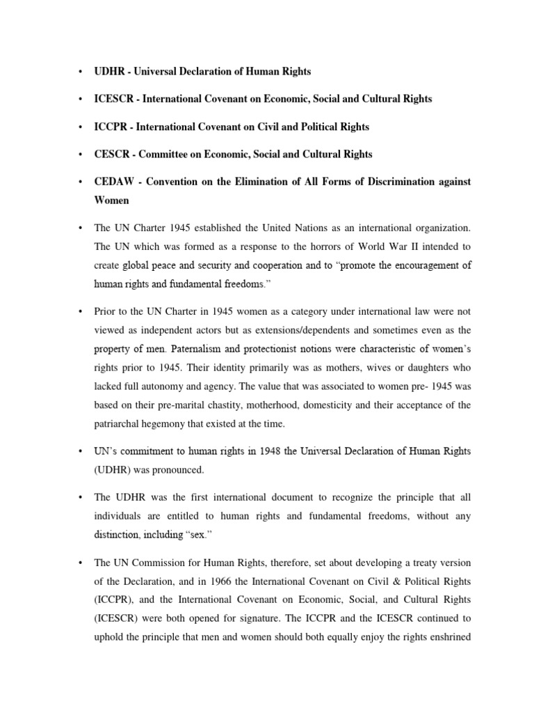 UDHR | Download Free PDF | Human Rights | Women's Rights