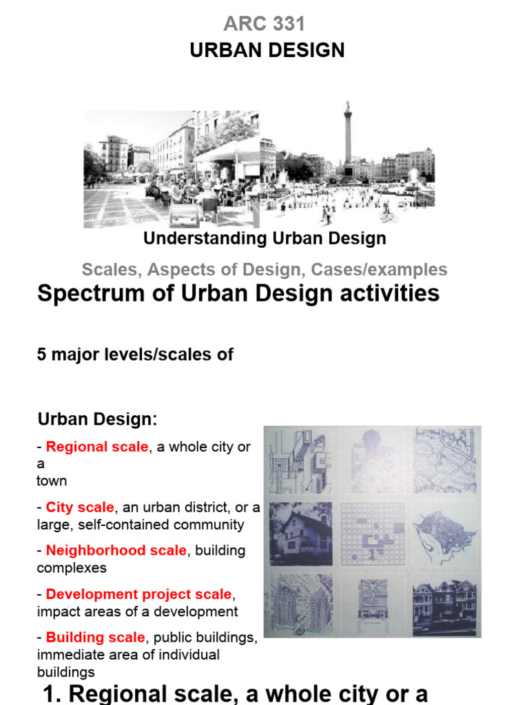 Understanding Urban Design_scales_design aspects_cases | Download Free ...